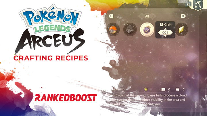 Pokemon Legends Arceus Crafting Recipes List | How To Craft