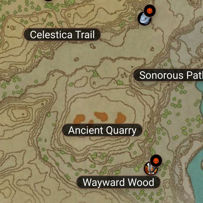 Pokemon Legends Arceus Ancient Quarry Pokemon, Items, Map