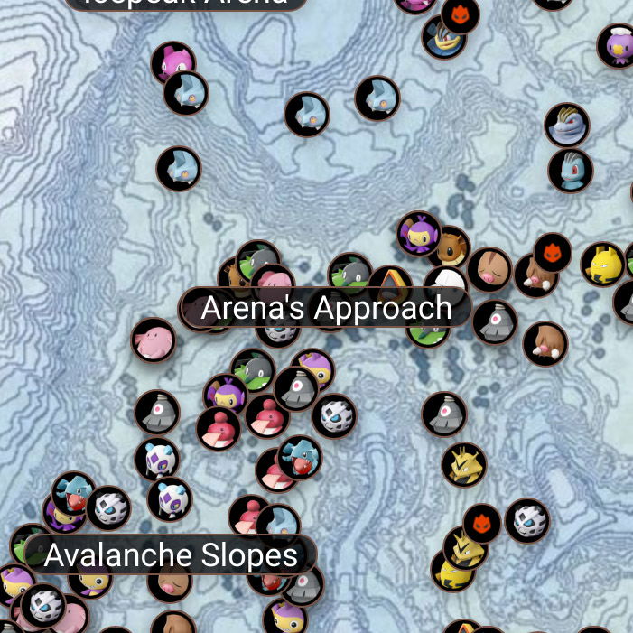 Pokemon Legends Arceus Alabaster Icelands Pokemon, Items, Map