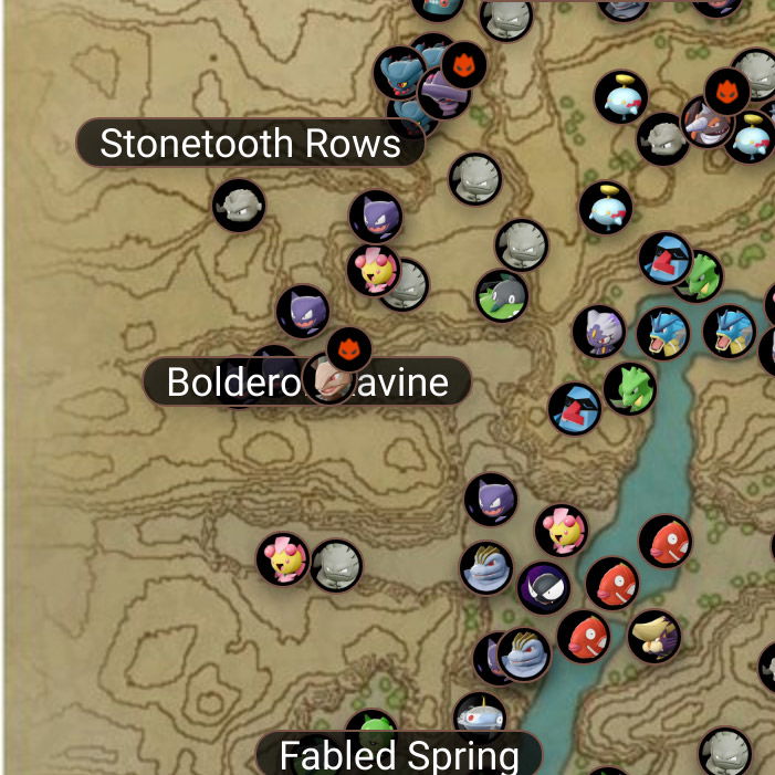 Pokemon Legends Arceus Coronet Highlands Pokemon, Items, Map