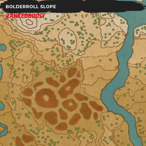 Pokemon Legends Arceus Bolderoll Slope Pokemon, Items, Map