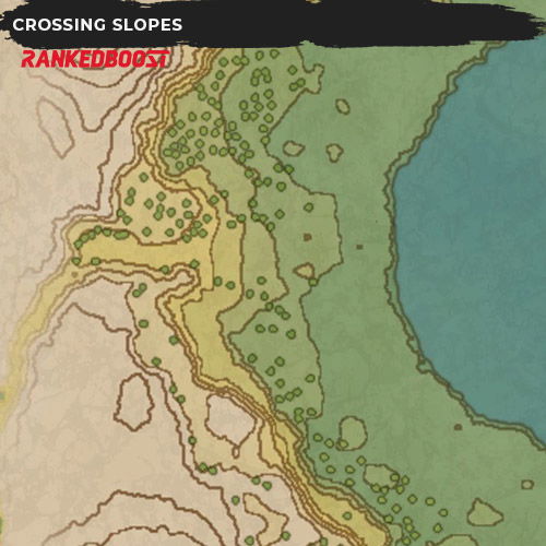 Pokemon Legends Arceus Crossing Slope Pokemon, Items, Map