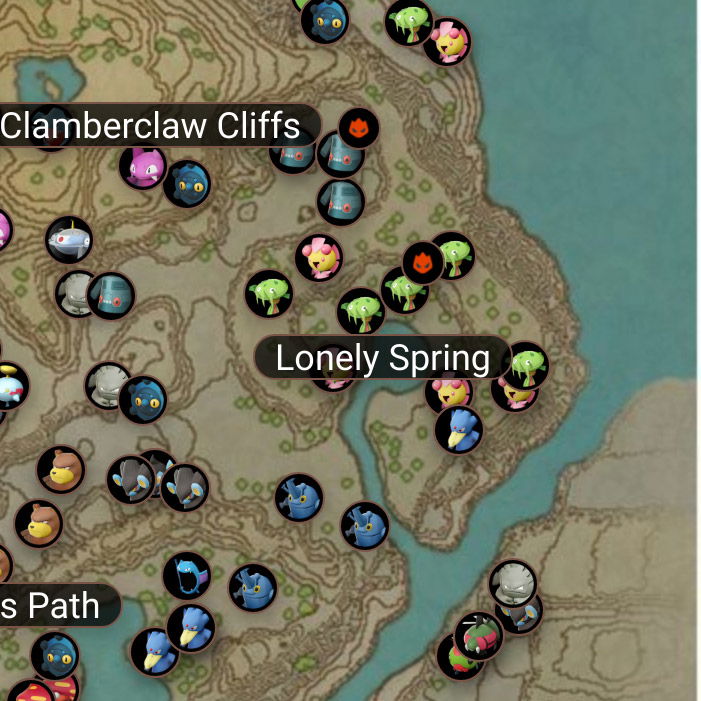 Pokemon Legends Arceus Coronet Highlands Pokemon, Items, Map