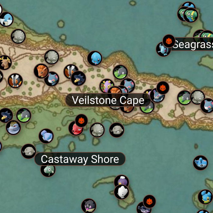Pokemon Legends Arceus Cobalt Coastlands Pokemon, Items, Map