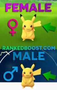 Pokemon GO Gender Chart | Pokemon Genders Chance Rate