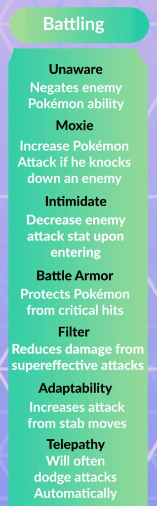 Pokemon GO Ability List | Battling, Buddy and Raid Abilities