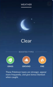 Pokemon GO Weather Chart | Increased Spawn Rate and Bonus Stardust