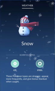 Pokemon GO Weather Chart | Increased Spawn Rate and Bonus Stardust