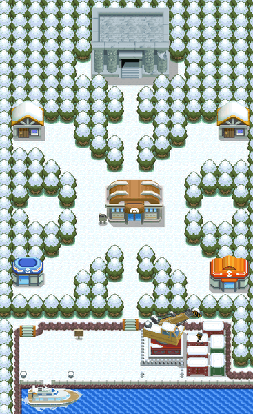 Pokemon Brilliant Diamond & Shining Pearl Snowpoint City